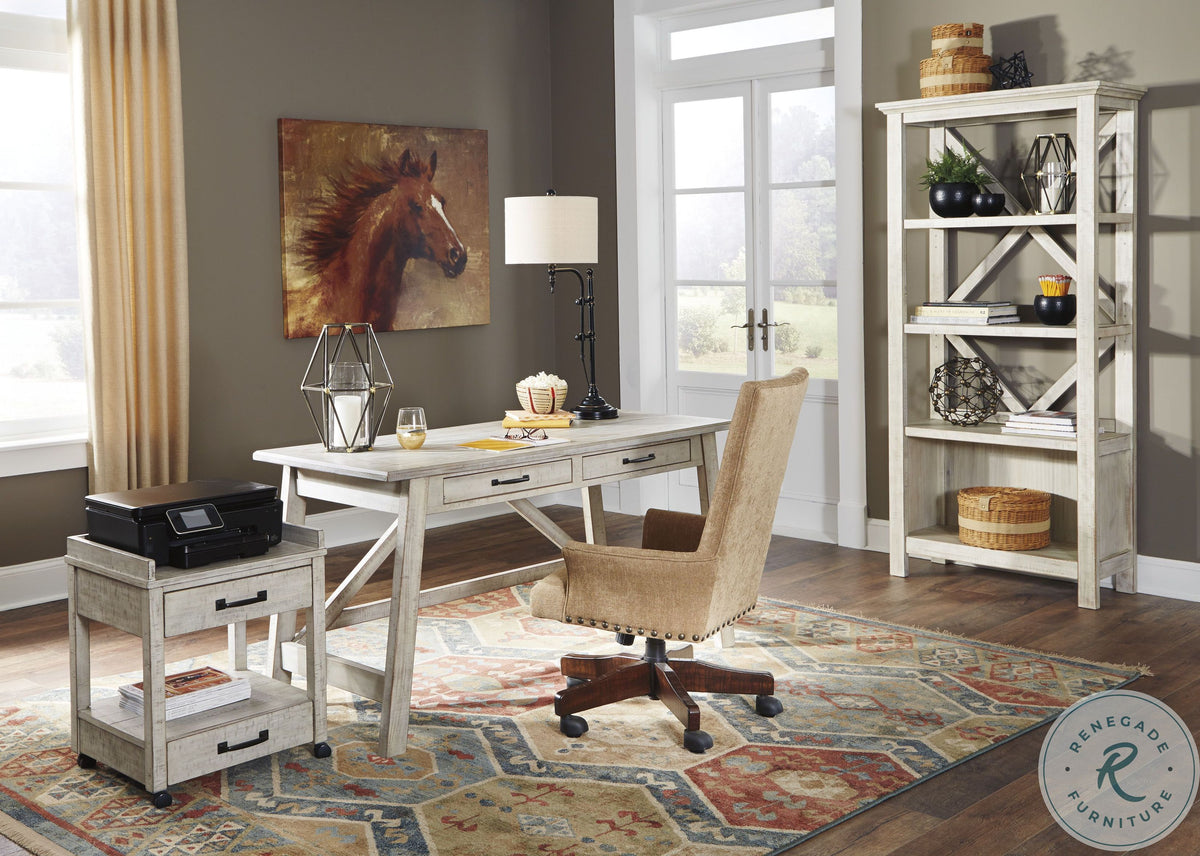 Rustic White – Desks Galore