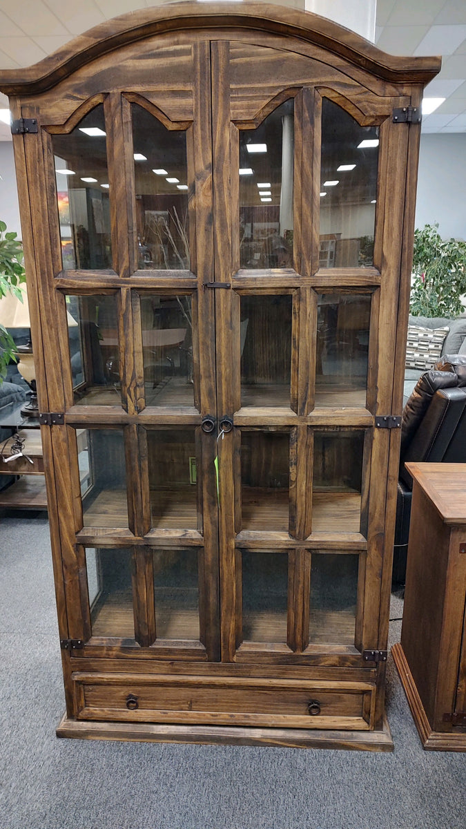 8244 39x 80 Rustic Laredo Curio Storage Cabinet $999.95 – Desks Galore